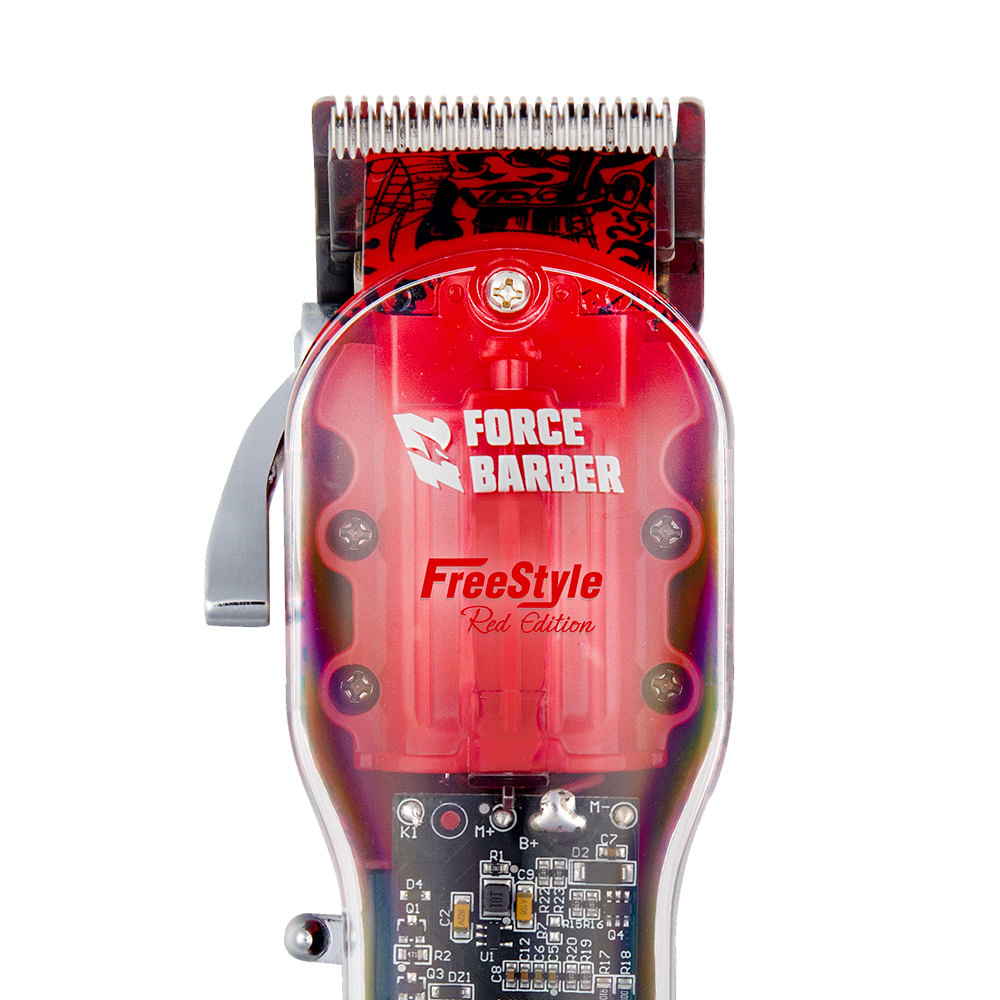 Máquina de Corte Profissional Freestyle Red Edition - Force Barber